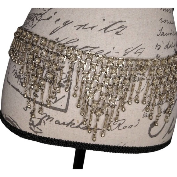 Vintage | Accessories | Vintage Chain Mail Belly Dancer Waist Hip Belt ...